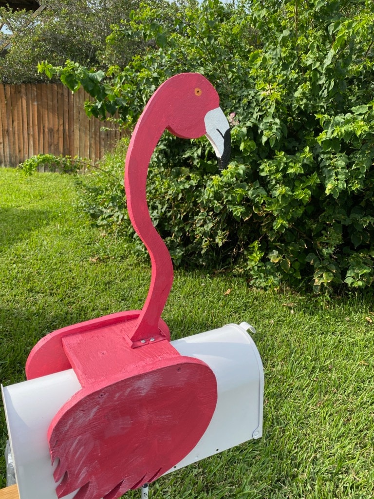 Custom Handmade Wooden Flamingo Mailbox - Etsy