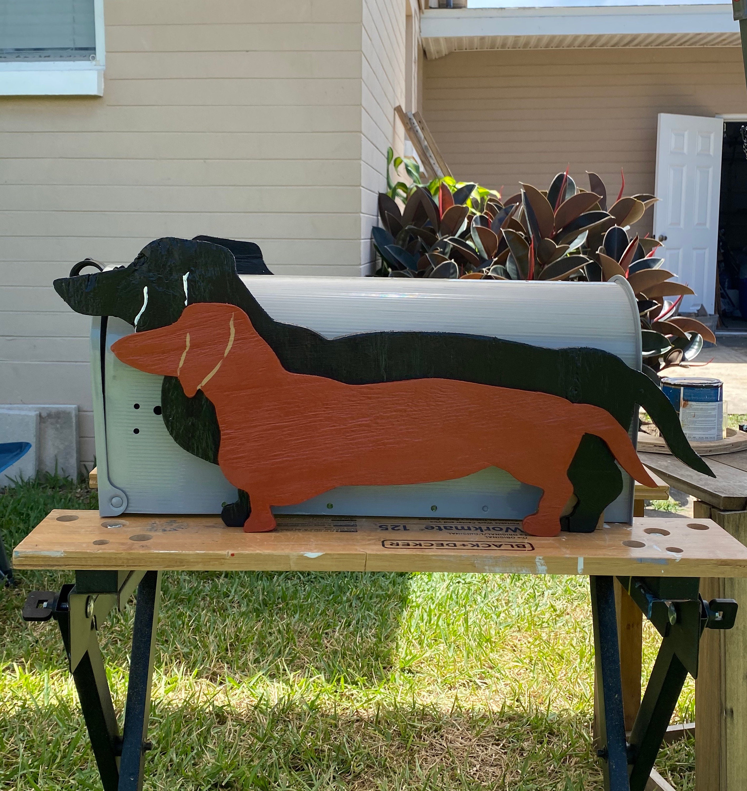 Custom Handmade Dachshund Mailbox - Etsy