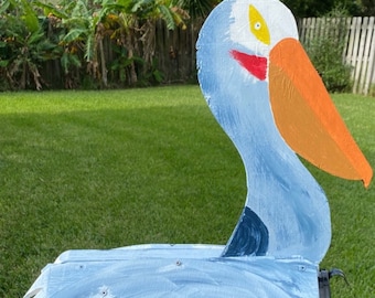 Custom Handmade Wooden Flamingo Mailbox - Etsy