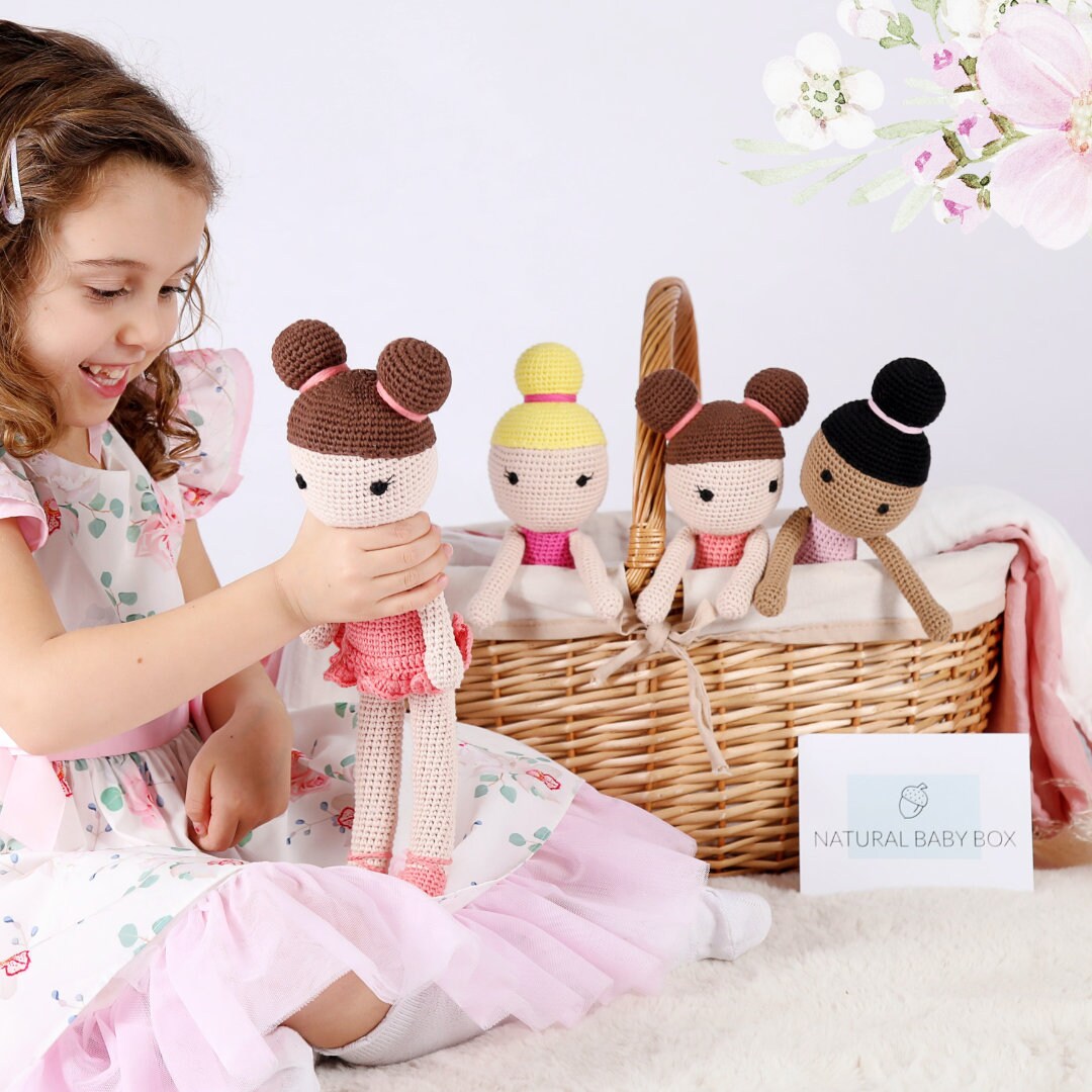 Beautiful Ballerina Handmade Crochet Doll, Dancer Toy, Ballet Gift ...