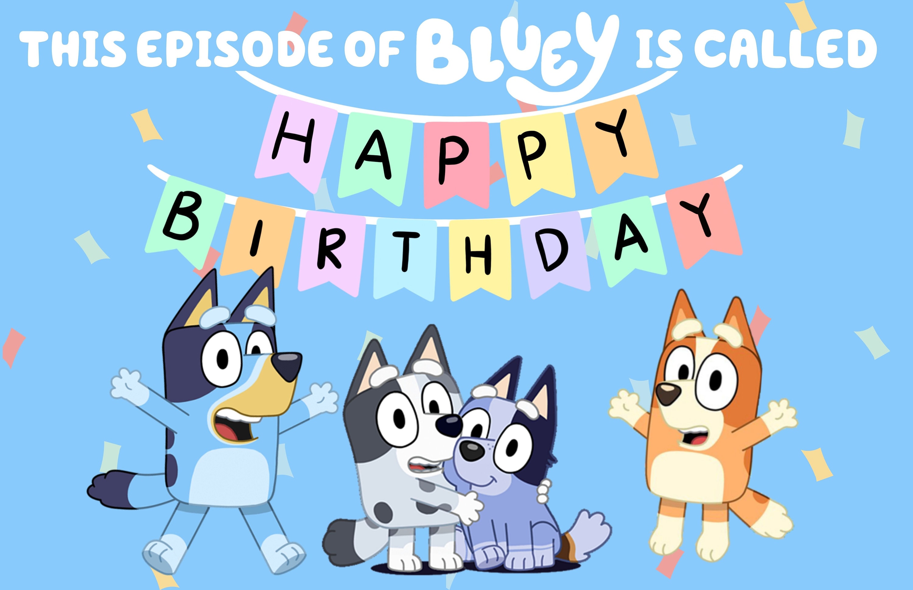 Cartello di compleanno ispirato a Bluey Decorazioni di - Etsy Italia