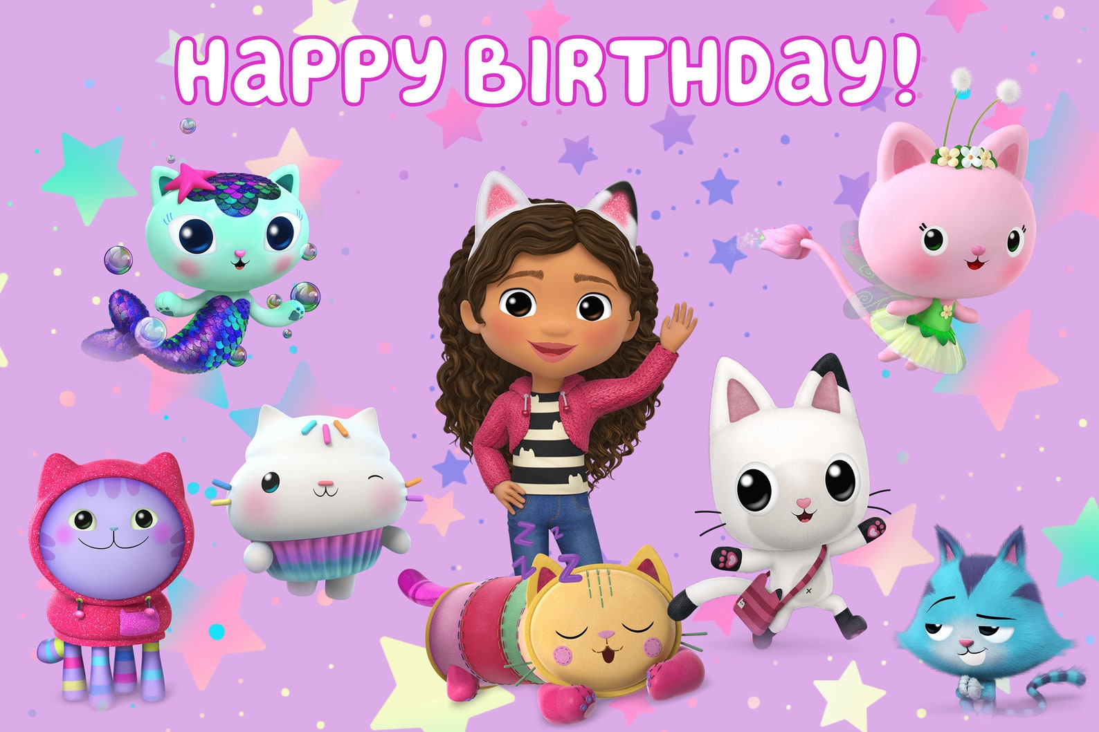 Happy Birthday Gabby's Doll Cats Sign Digital Download - Etsy Ireland