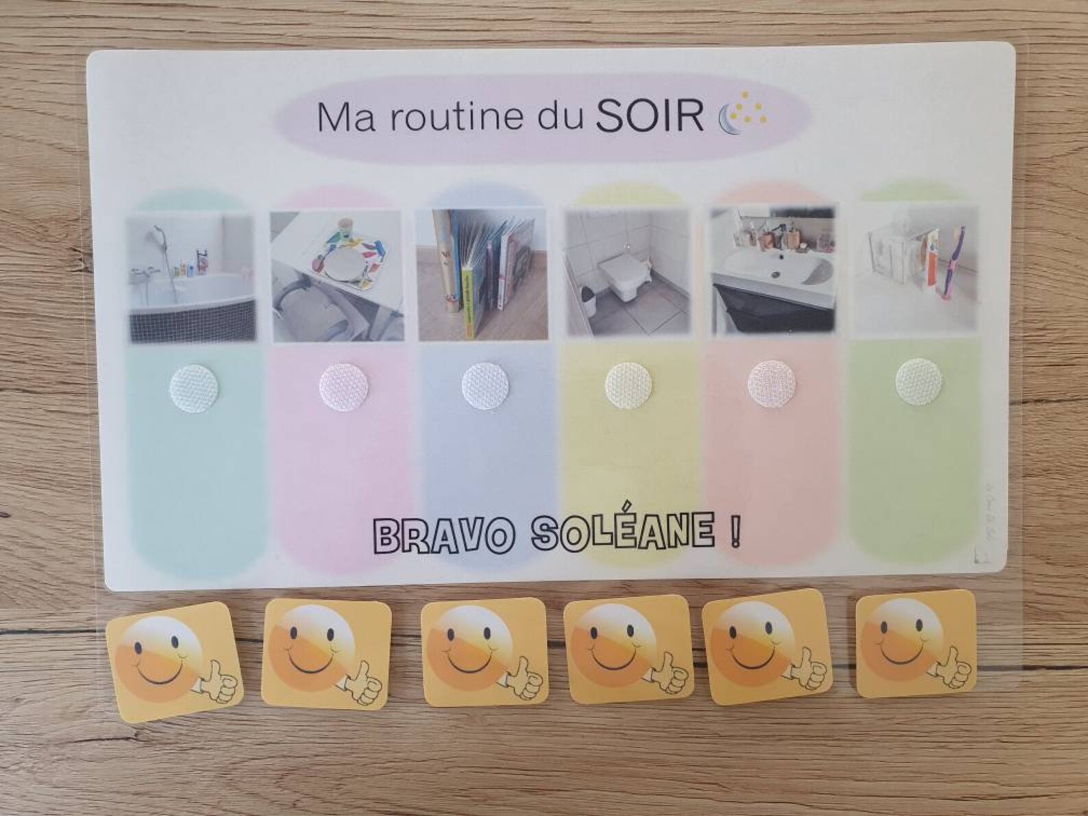 2 routines enfant personnalisées avec vos photos / matin et soir ...