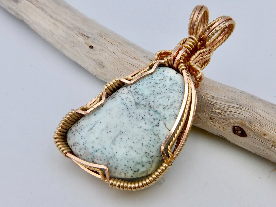 Blue Centennial Datolite Pendant, Rare Keweenaw Jewelry, Michigan ...