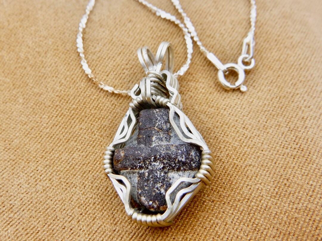 Wire-wrapped Staurolite Pendant in Argentium Silver: Natural Fairy ...