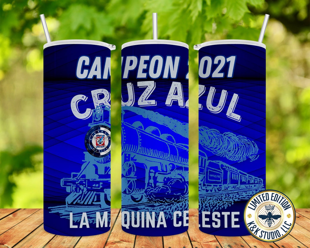 Cruz Azul Tumblers. Club Cruz Azul Campeon 2021 Template Sublimation ...
