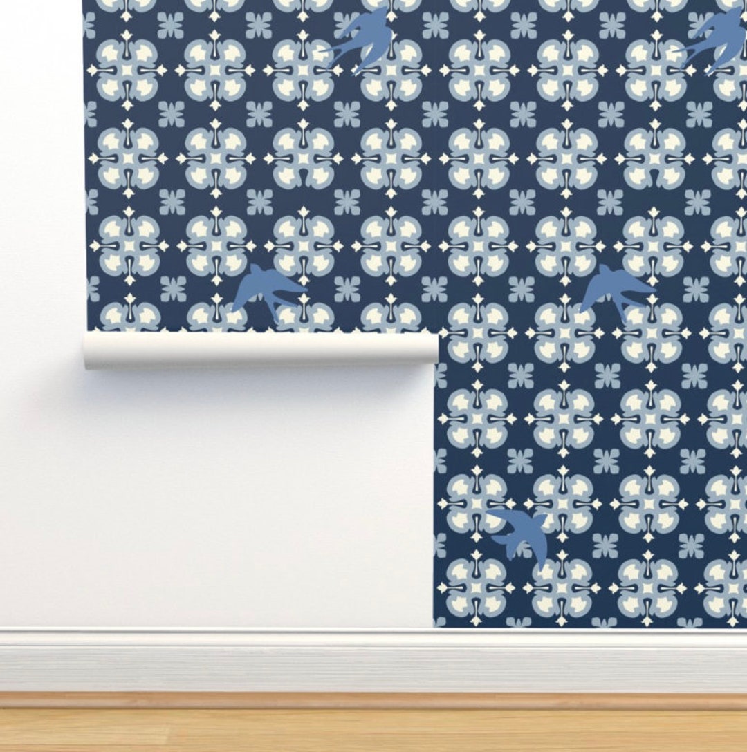 Wallpaper São Pedro-andorinhas AZAZ - Wall Art - Etsy