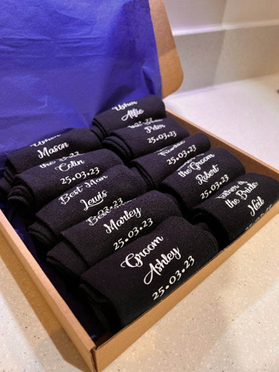 Wedding Socks Socks for the Wedding Party Wedding Gifts - Etsy UK