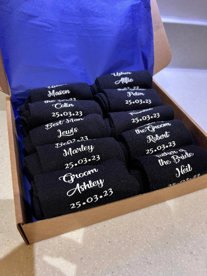 Wedding Socks Socks for the Wedding Party Wedding Gifts - Etsy UK