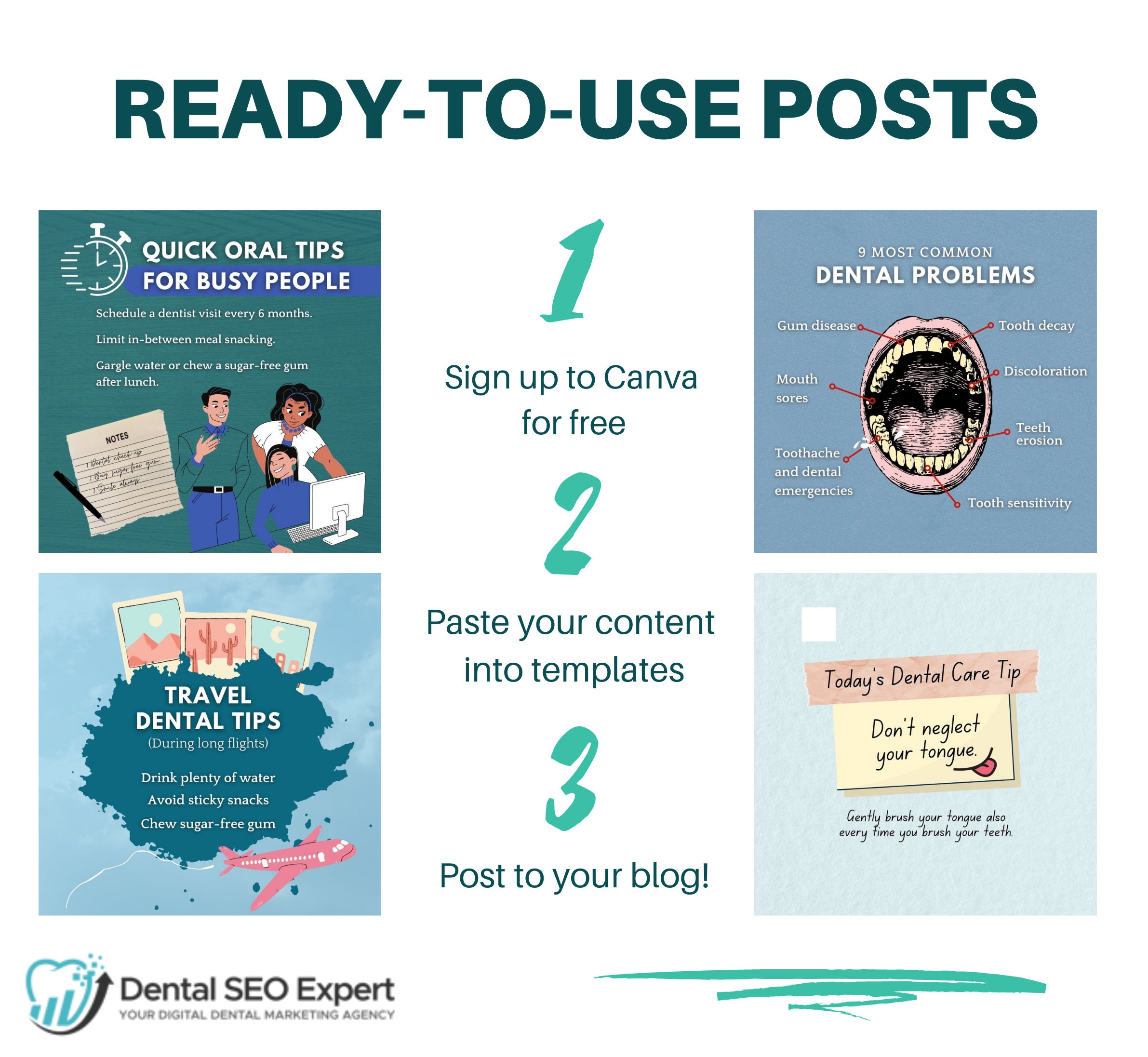 360 Dental Social Media Post Template for Dentists & Clinic - Instagram ...