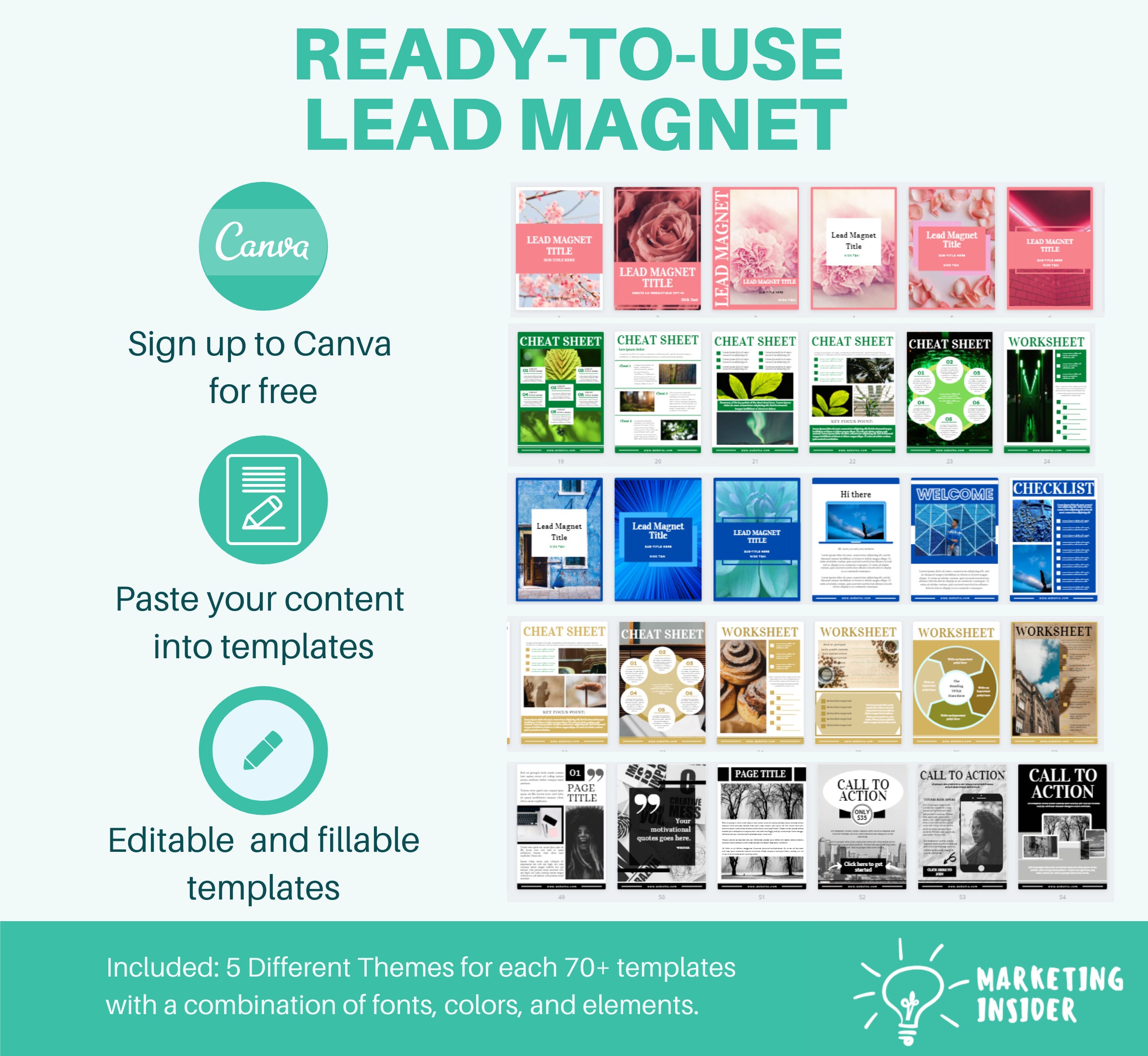 Lead Magnet Template Bundle Canva Templates for Coach & Mindset Coaches ...