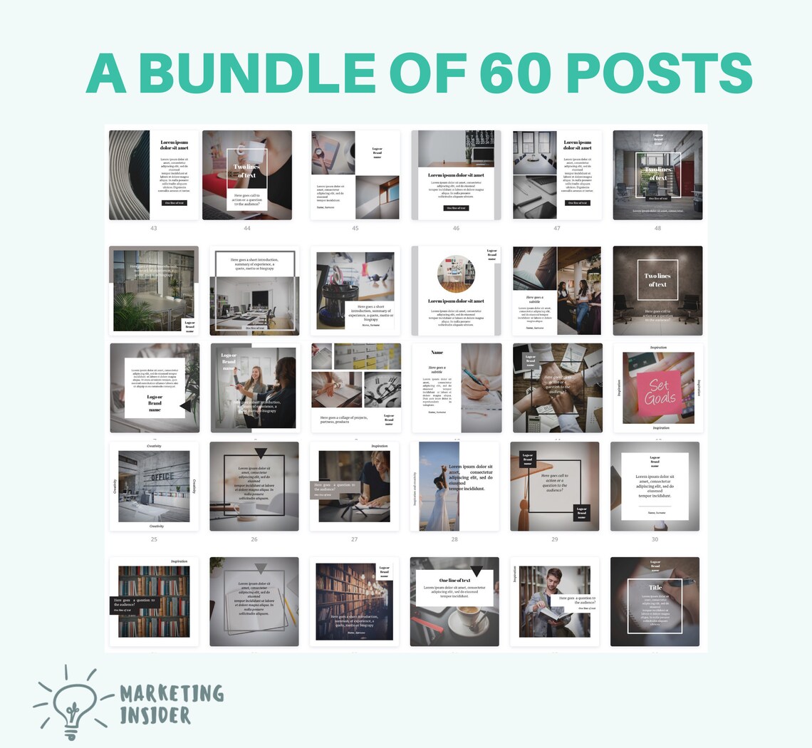 Canva Social Media Templates for Post Design Media Poster - Etsy