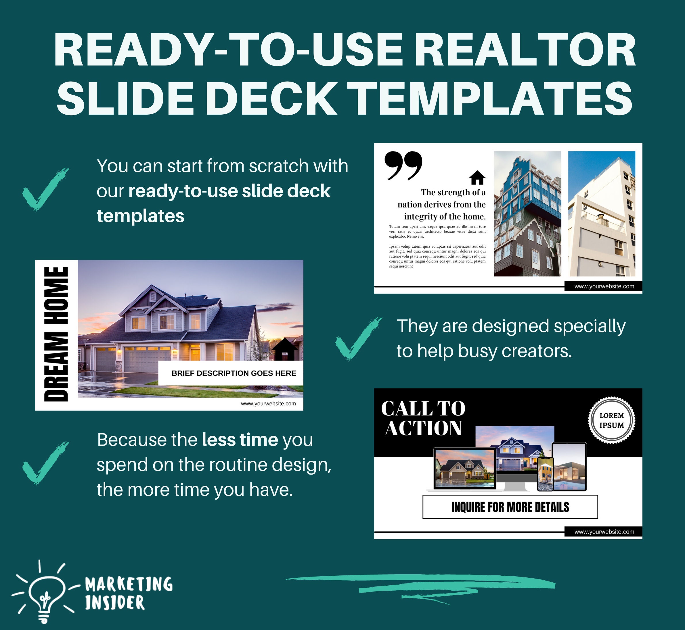 Webinar Slide Deck Templates for Realtor and Real Estate Agent - Etsy