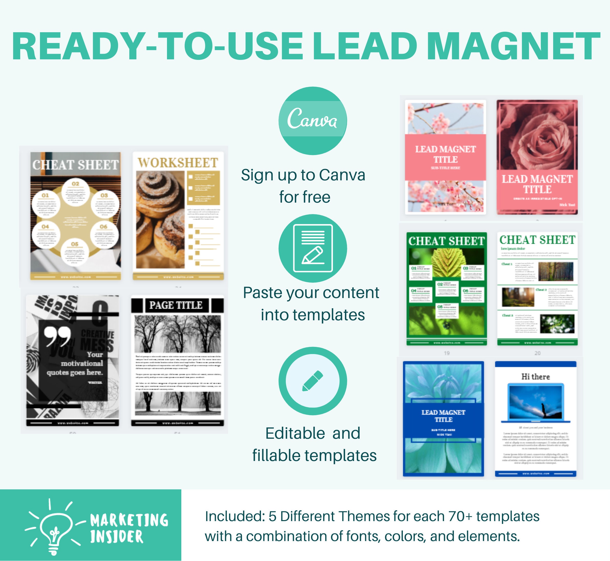 Lead Magnet Template Bundle Canva Templates for Coach & Mindset Coaches ...