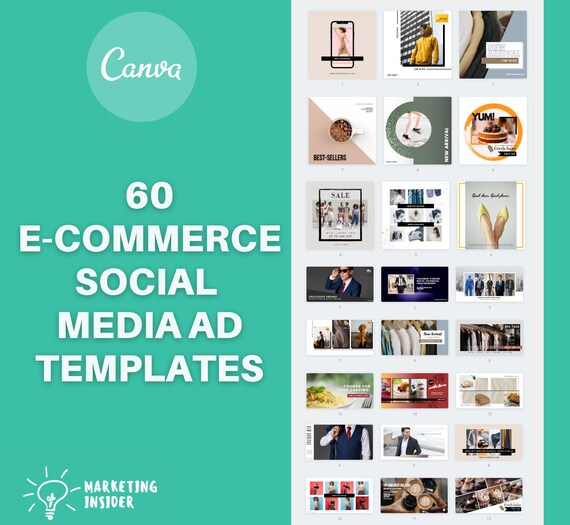 Ad Template Canva for E-commerce and Shopify 30 Facebook Ad | Etsy