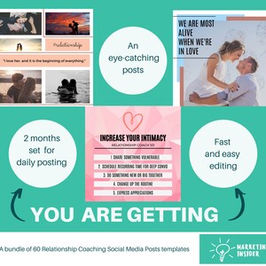 Canva Social Media Templates for Relationship Coaching and Coach to ...