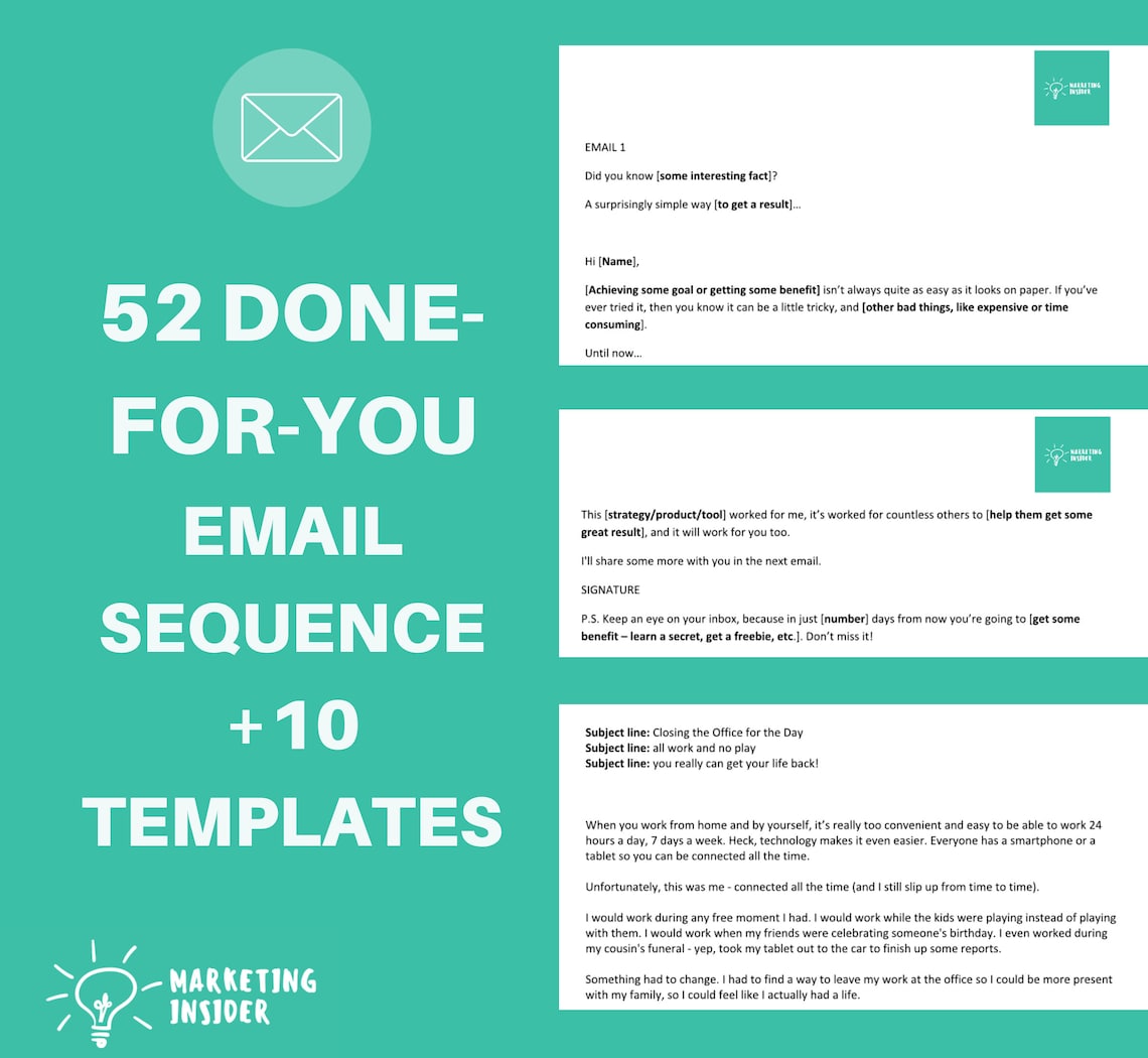 Email Marketing Template 10 Fill in the Blank Email Template and 52 ...