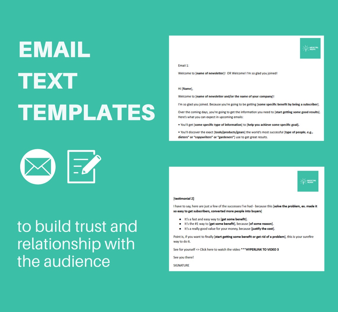 Email Marketing Template 10 Fill in the Blank Email Template and 52 ...