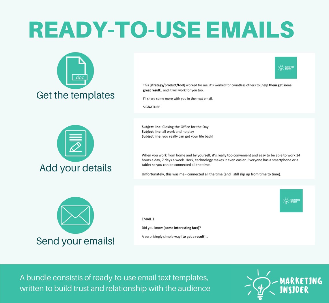 Email Marketing Template 10 Fill in the Blank Email Template and 52 ...