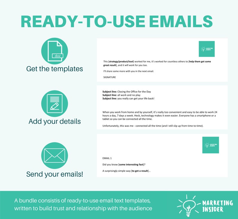 Email Marketing Template 10 Fill in the Blank Email Template and 52 ...