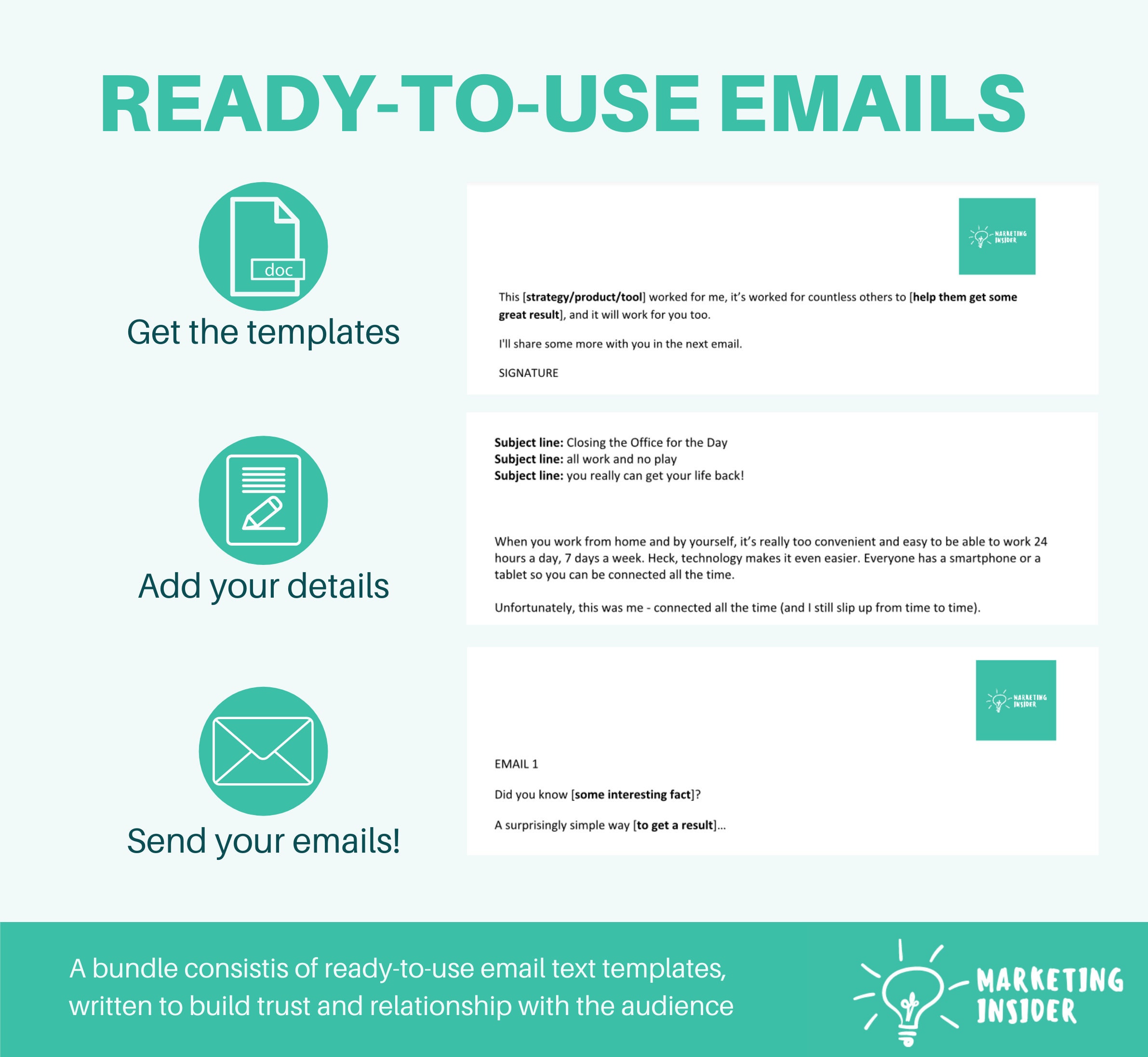 Email Marketing Template 10 Fill in the Blank Email Template and 52 ...