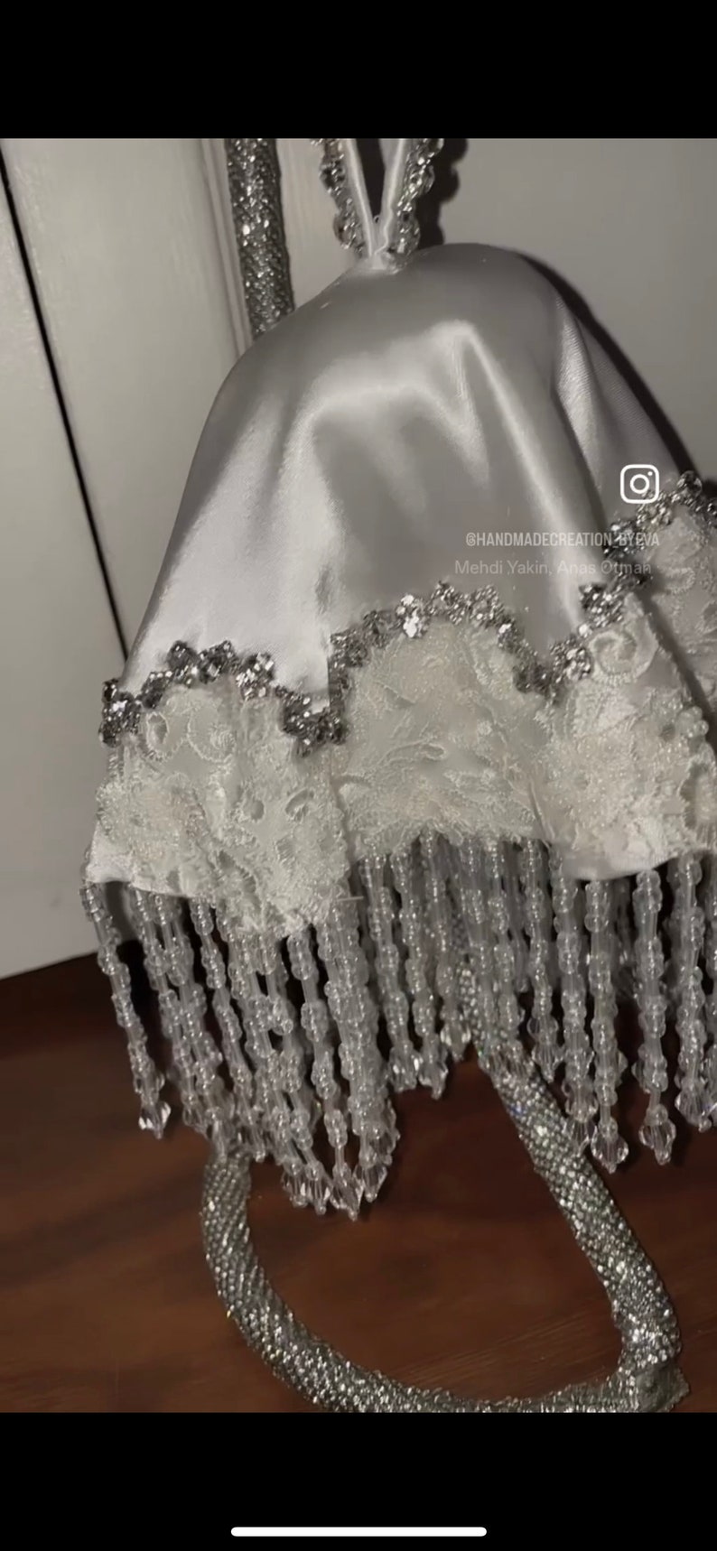 Mindil Bridal Mindil Shamia per Nuse Beaded Mindil - Etsy