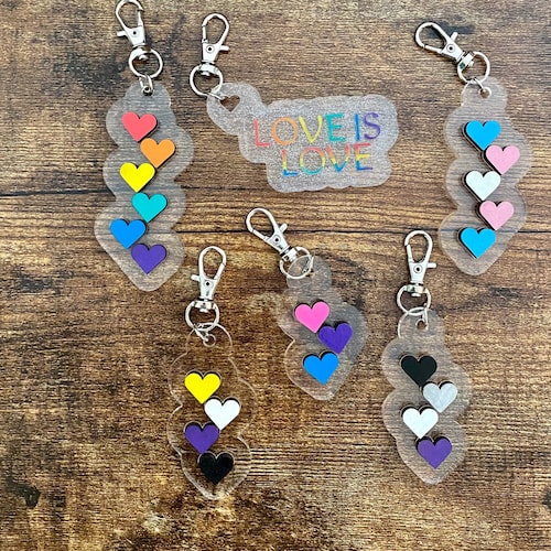 LGBTQ Pride Keychains - Etsy