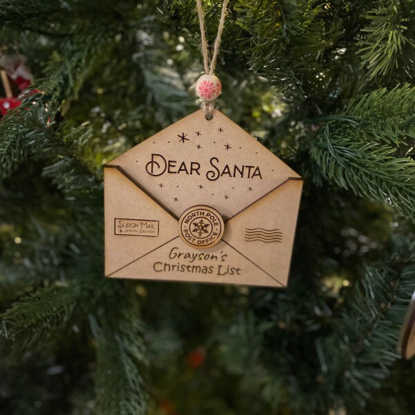 Dear Santa Ornament - Etsy