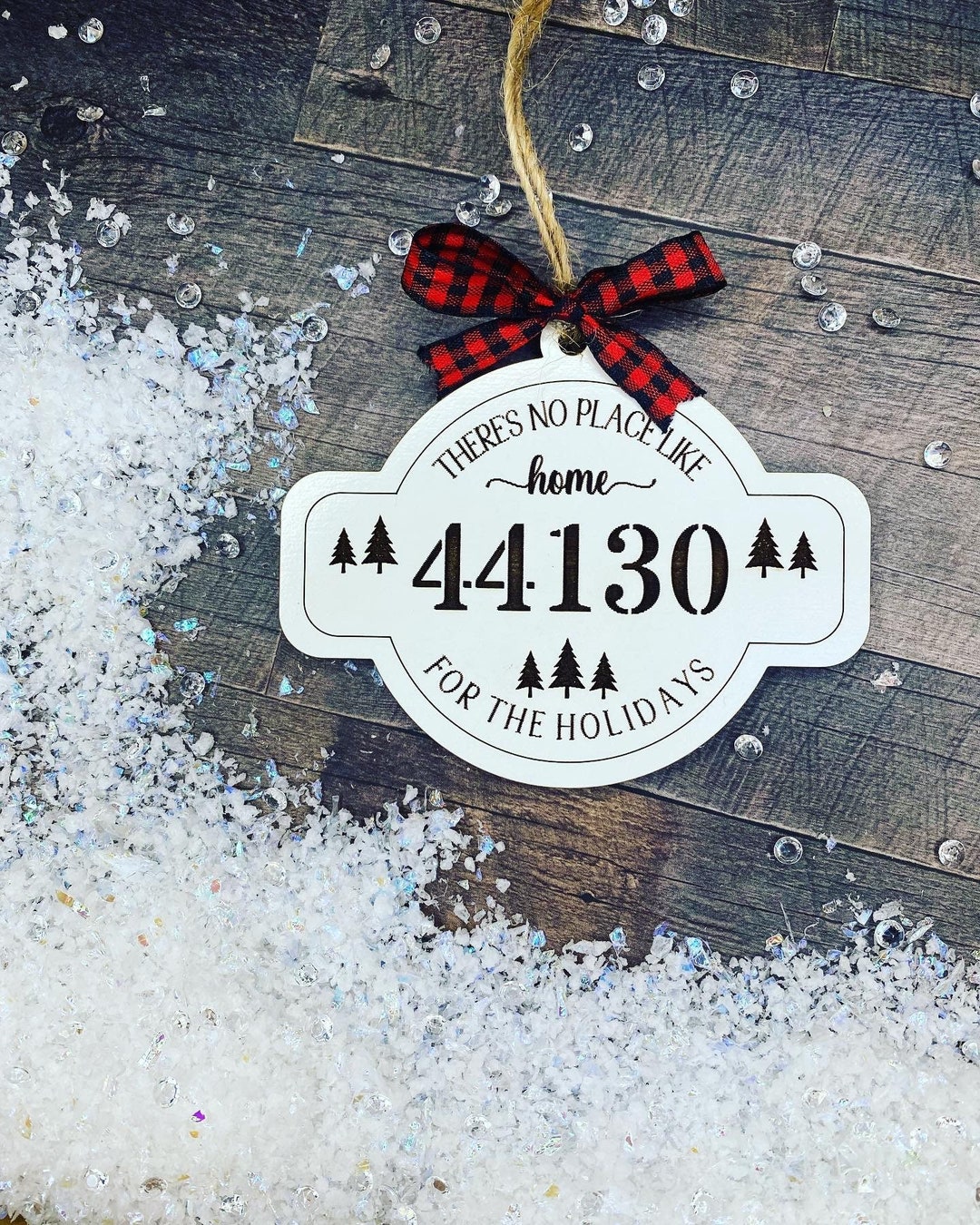 There’s No Place Like Home for the Holidays Zip Code Ornament Great ...