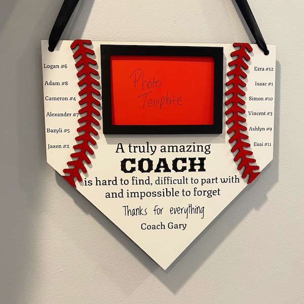 Baseball Coach Frame - Etsy
