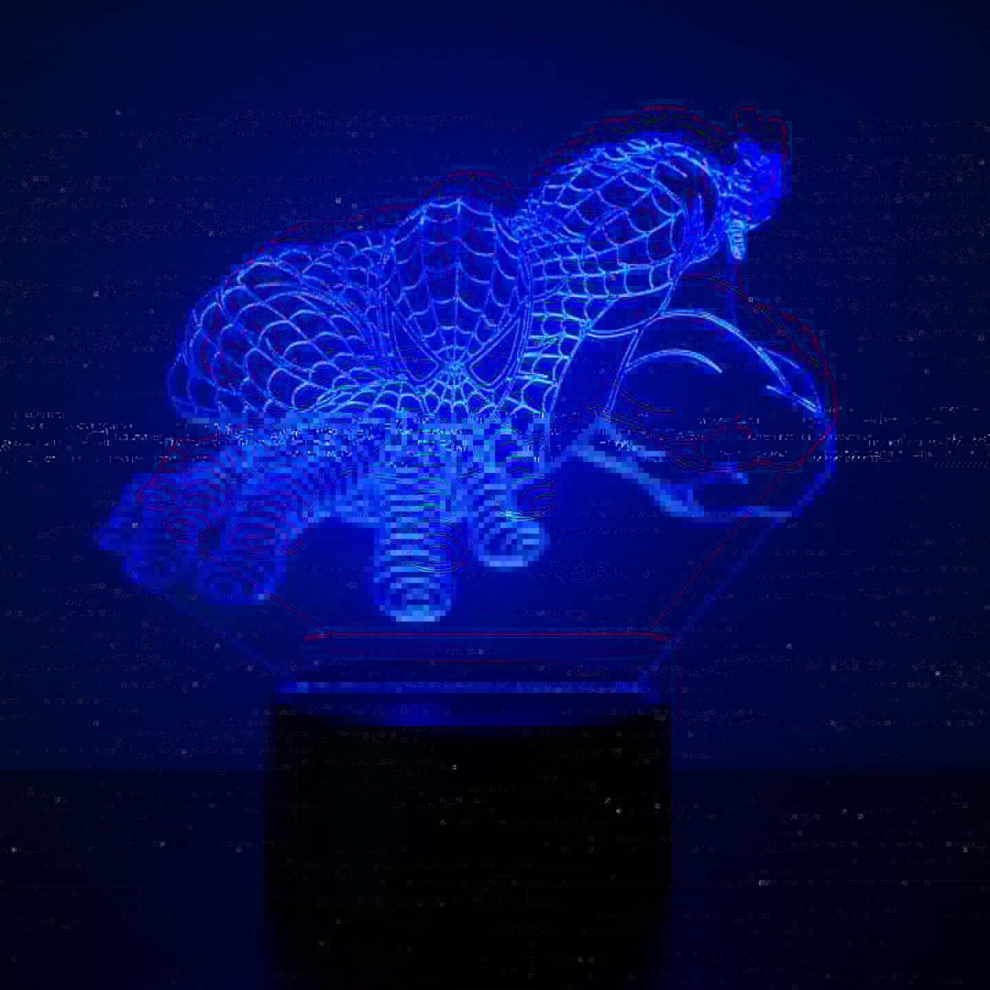 Spiderman Nightlight 3D Illusion Lamp Visual Bedroom Decoration LED ...