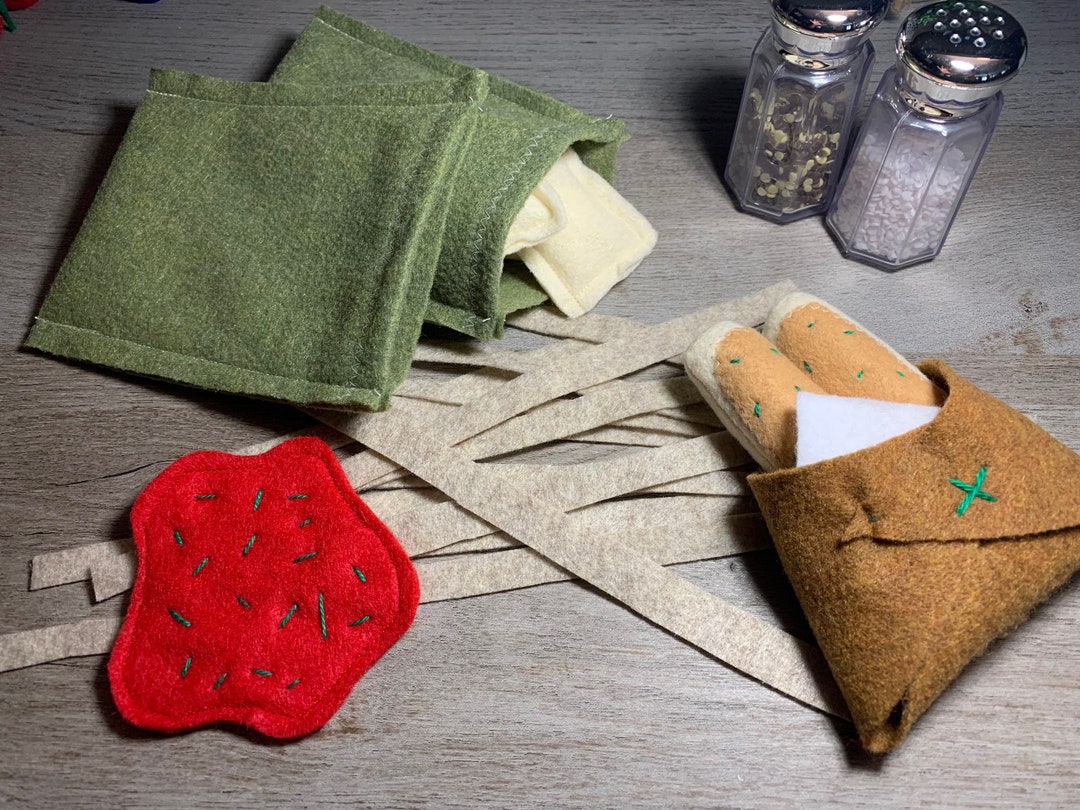 Italian Dinner, Felt Food, Pretend Food, Felt Toys - Etsy
