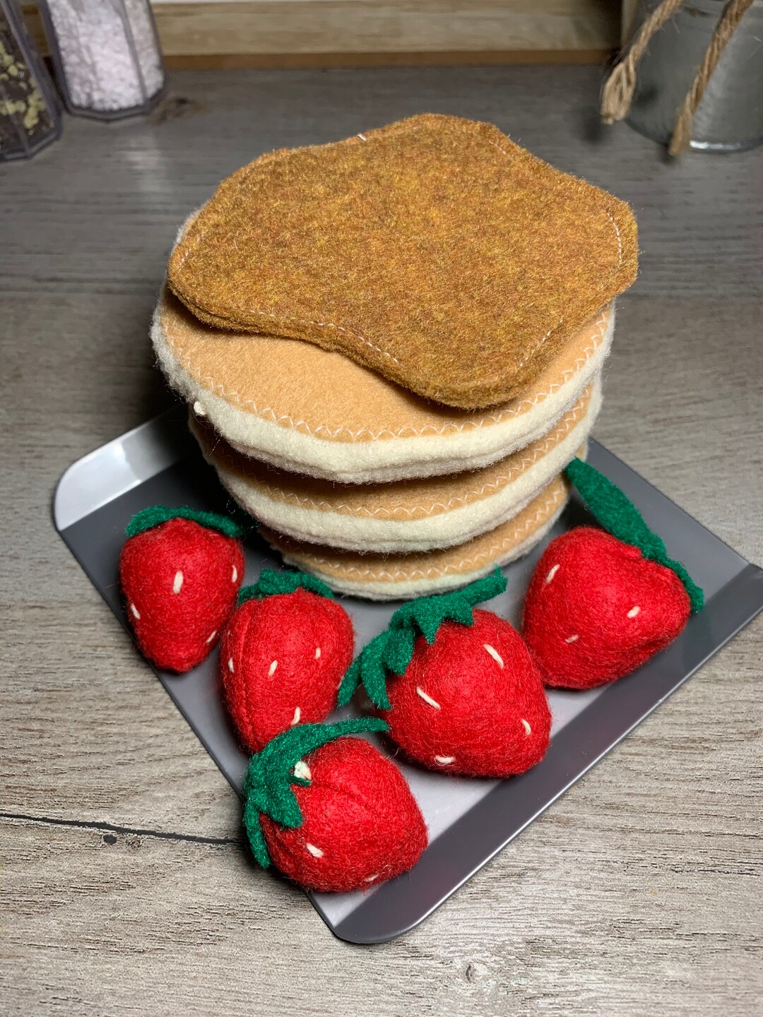 Stack of Pancakes, Felt Food, Pretend Food, Felt Toys - Etsy
