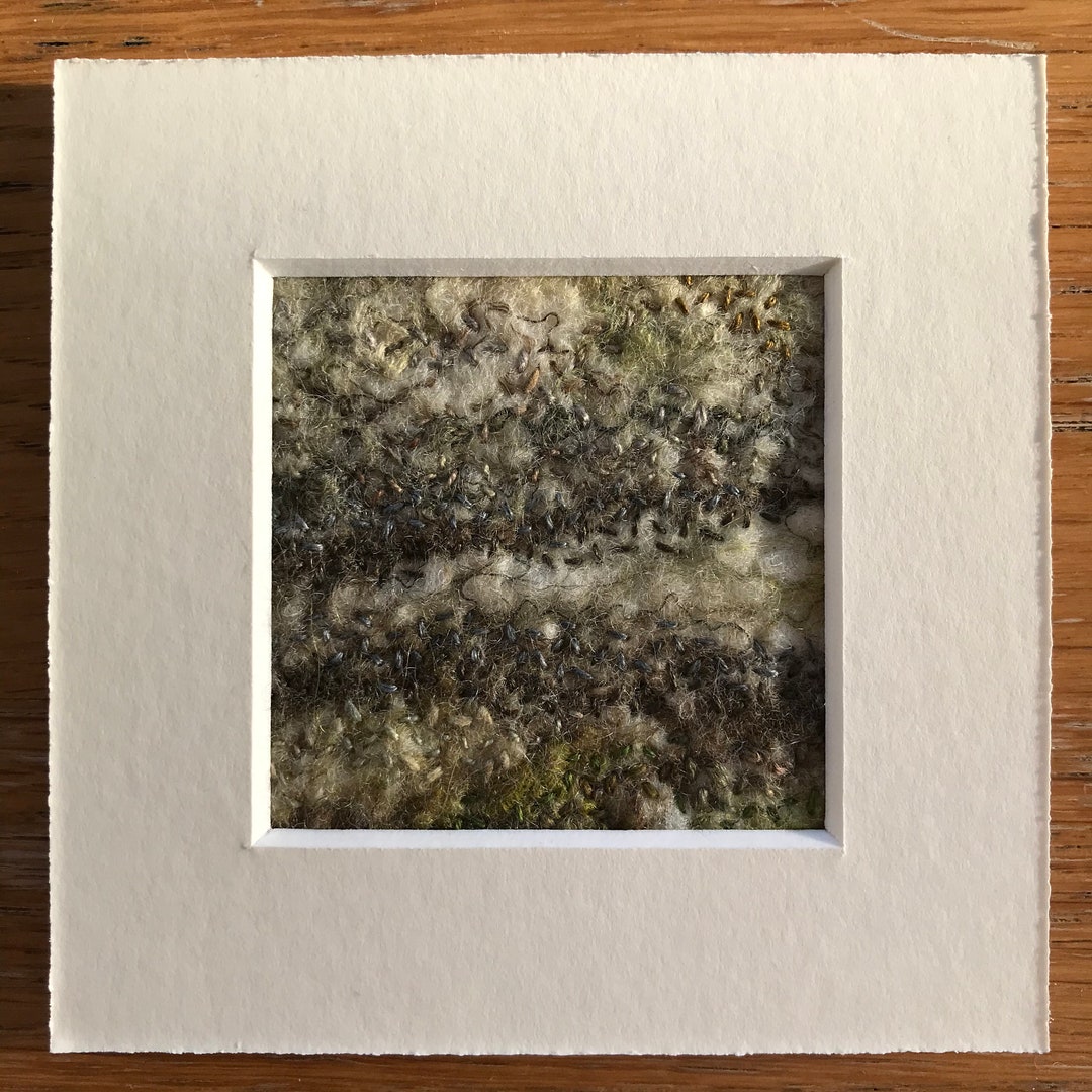 Felted Picture, Felt Picture With Hand Stitching - Etsy