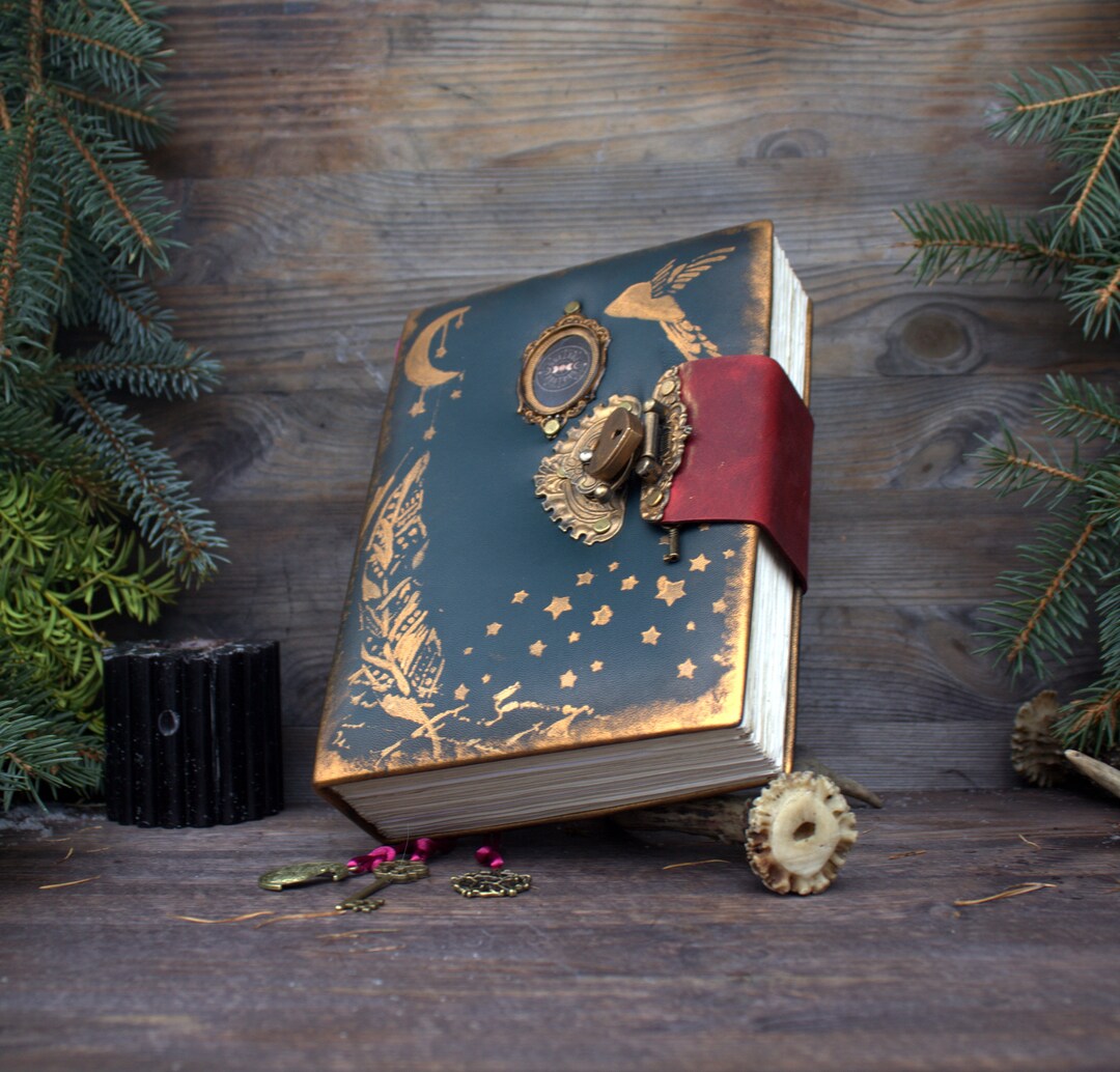 Practical Magic Book of Shadow Large Leather Book of Shadow - Etsy