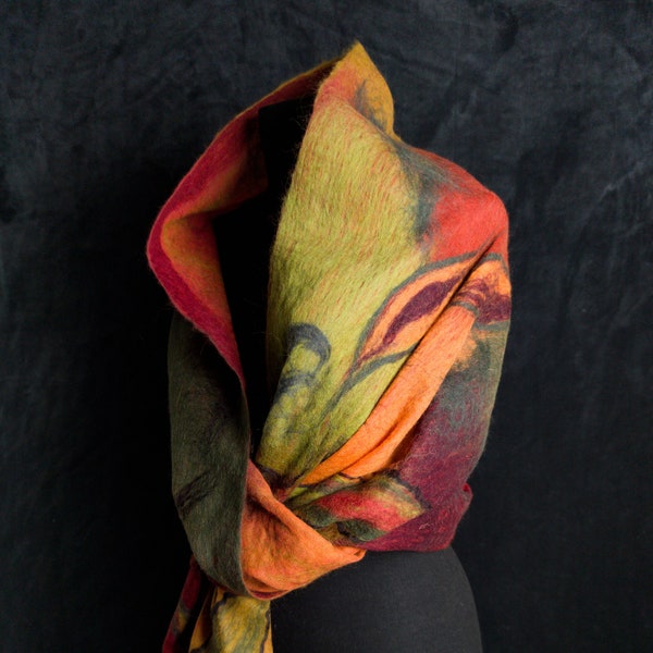 Felted Scarf - Etsy