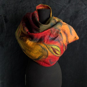 Handmade Felted Scarf for Winter Wool Scarve for Spring - Etsy Canada