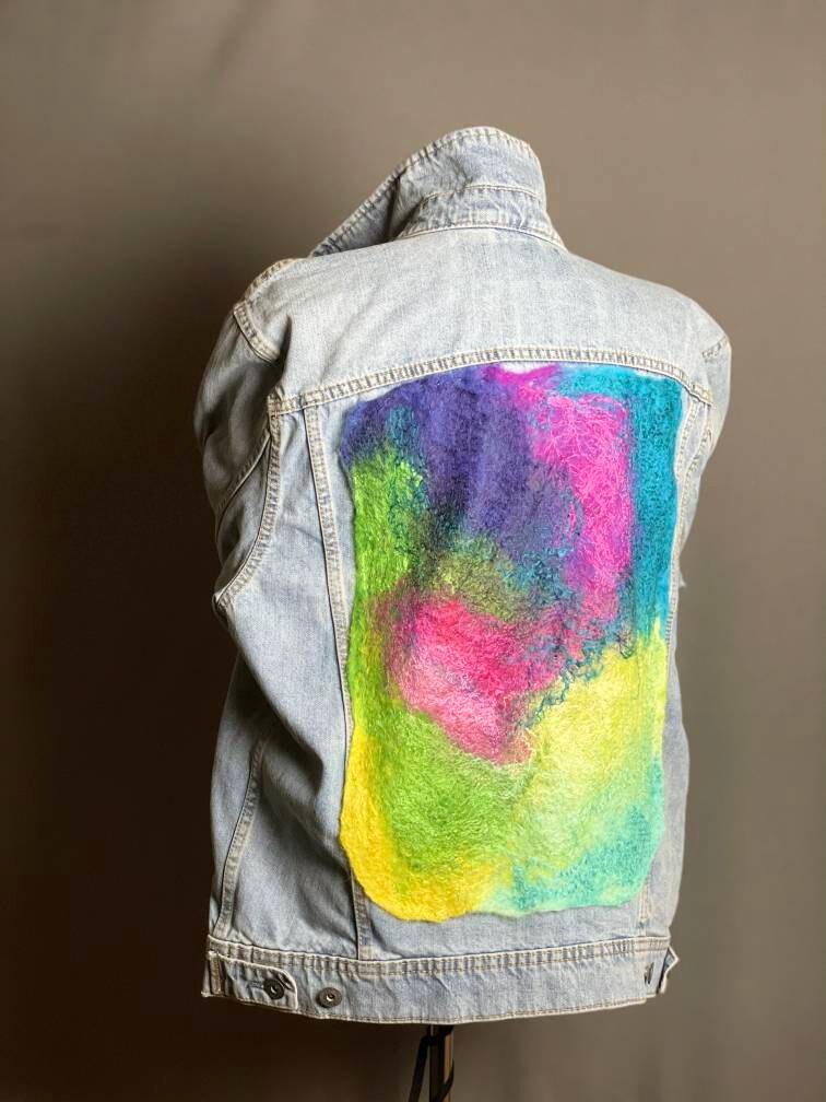 Costum Denim Jacket colored jacket Spring jacket gift for her | Etsy