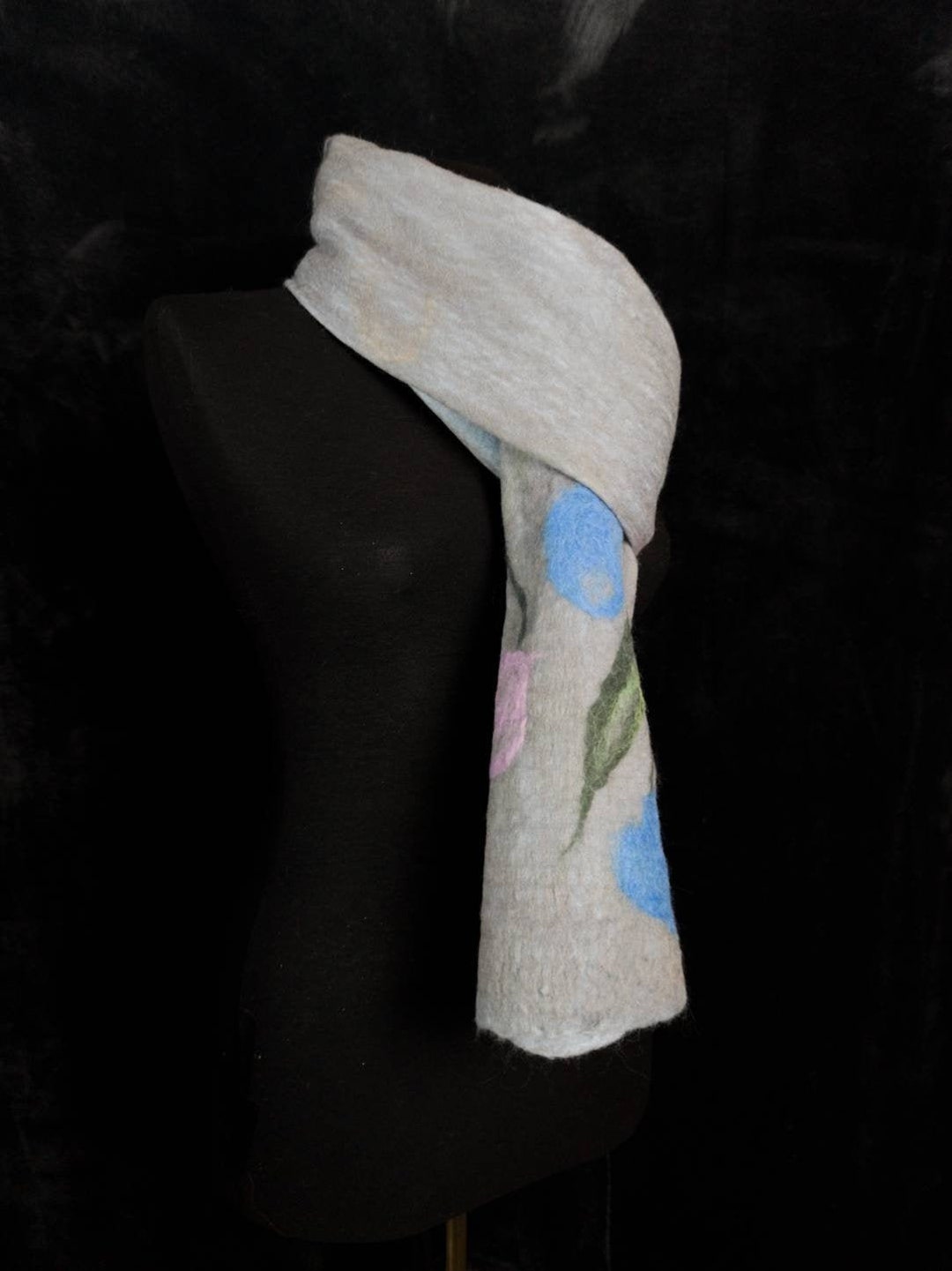 Personalized Gift Handmade Women Scarf Felt Scarf Spring Shawl Gift for ...