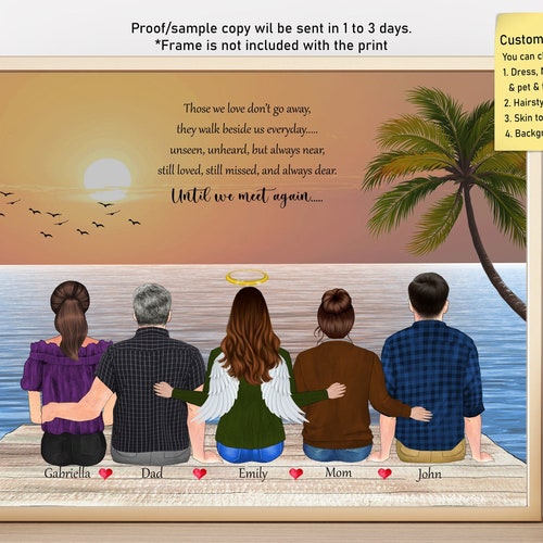 DAUGHTER IN HEAVEN Memorial Print-in Loving Memory of Daughter - Etsy