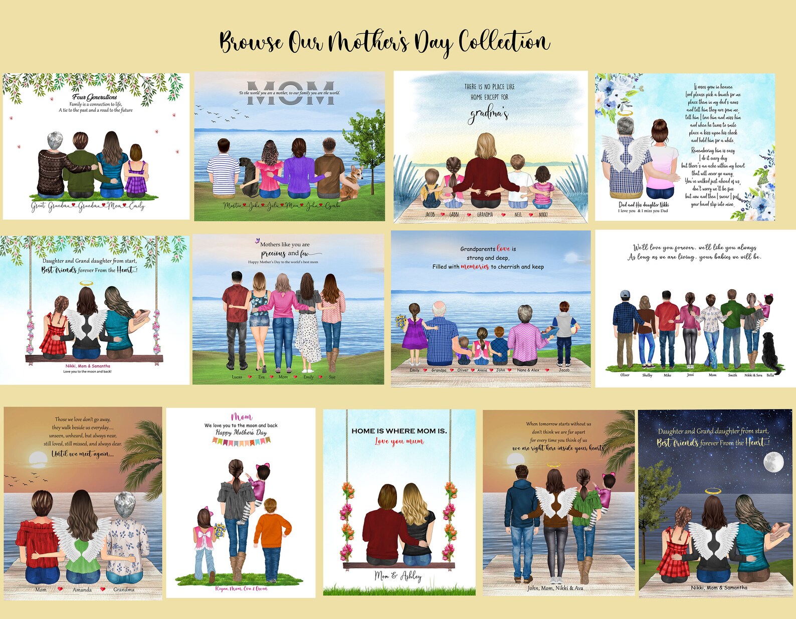 PERSONALIZED MEMORIAL Print-in Loving Memory-remembrance - Etsy