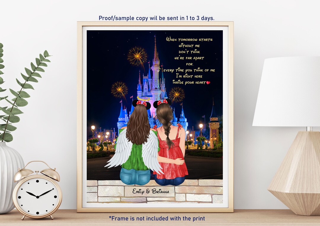 PERSONALIZED FRIEND MEMORIAL Gift-friend Memorial Disney Gift-disney ...
