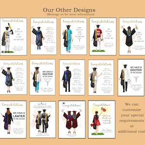 Personalized GRADUATION CARD for Doctor-congratulations Card-custom ...