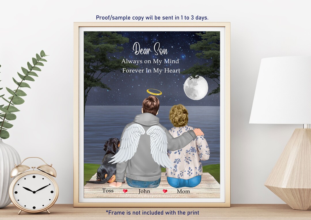 Personalised Son Memorial, Loss of Son Memorial Gift, in Loving Memory ...
