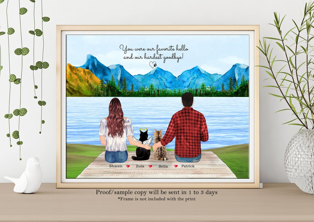 PERSONALISED CAT MEMORIAL Gift-custom Gift for Cat Lover-cat Memorial ...