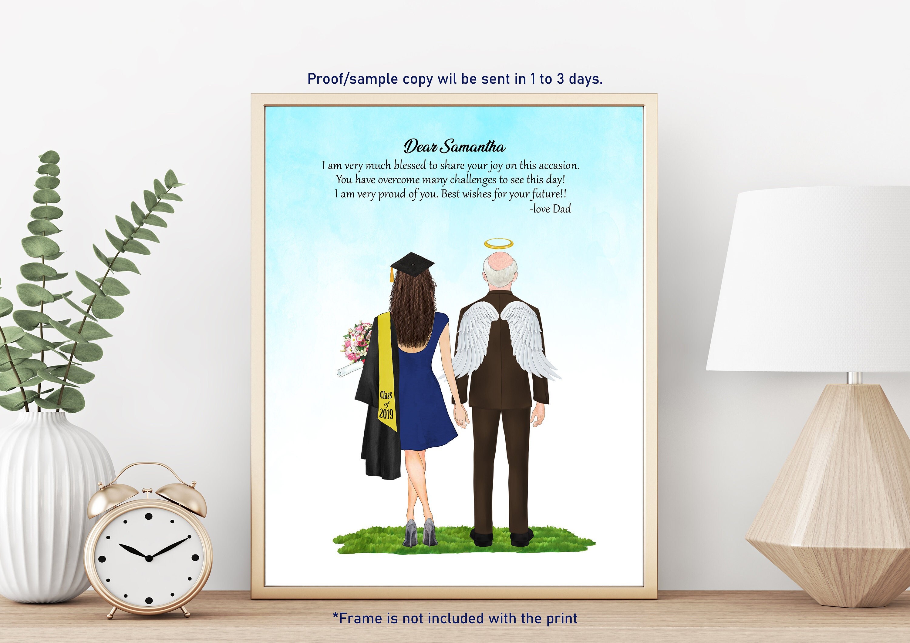 COLLEGE GRADUATION Remembrance-custom Graduation Memorial Gift - Etsy