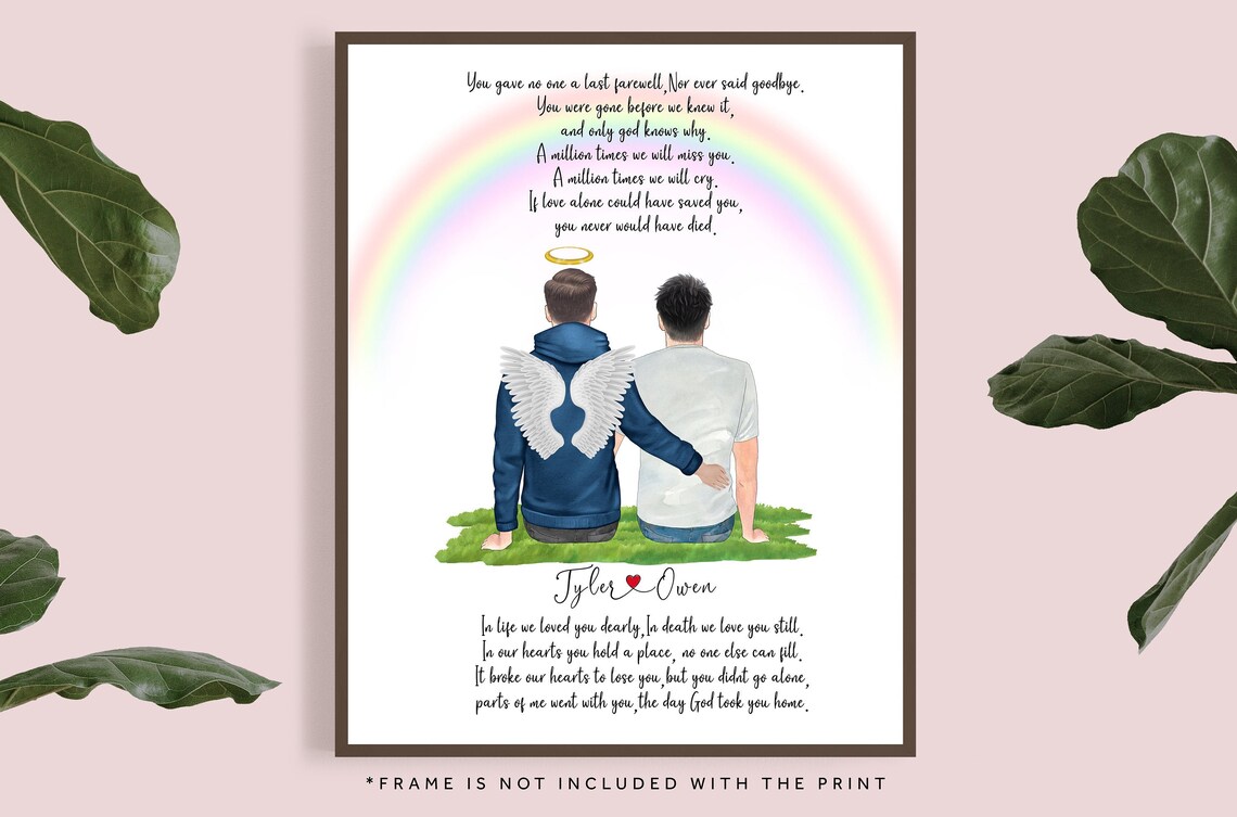 PERSONALIZED FRIEND MEMORIAL Print Best Friend Memorial Quotes | Etsy