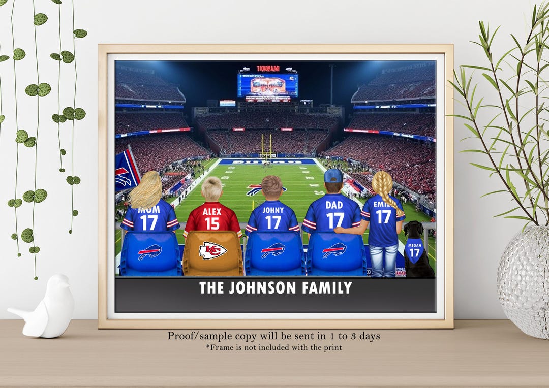 Football Family Team Print-christmas GIFT for Football Dad From Kids ...