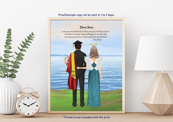 PERSONALIZED COLLEGE GRADUATION Memorial Print-graduated Son - Etsy