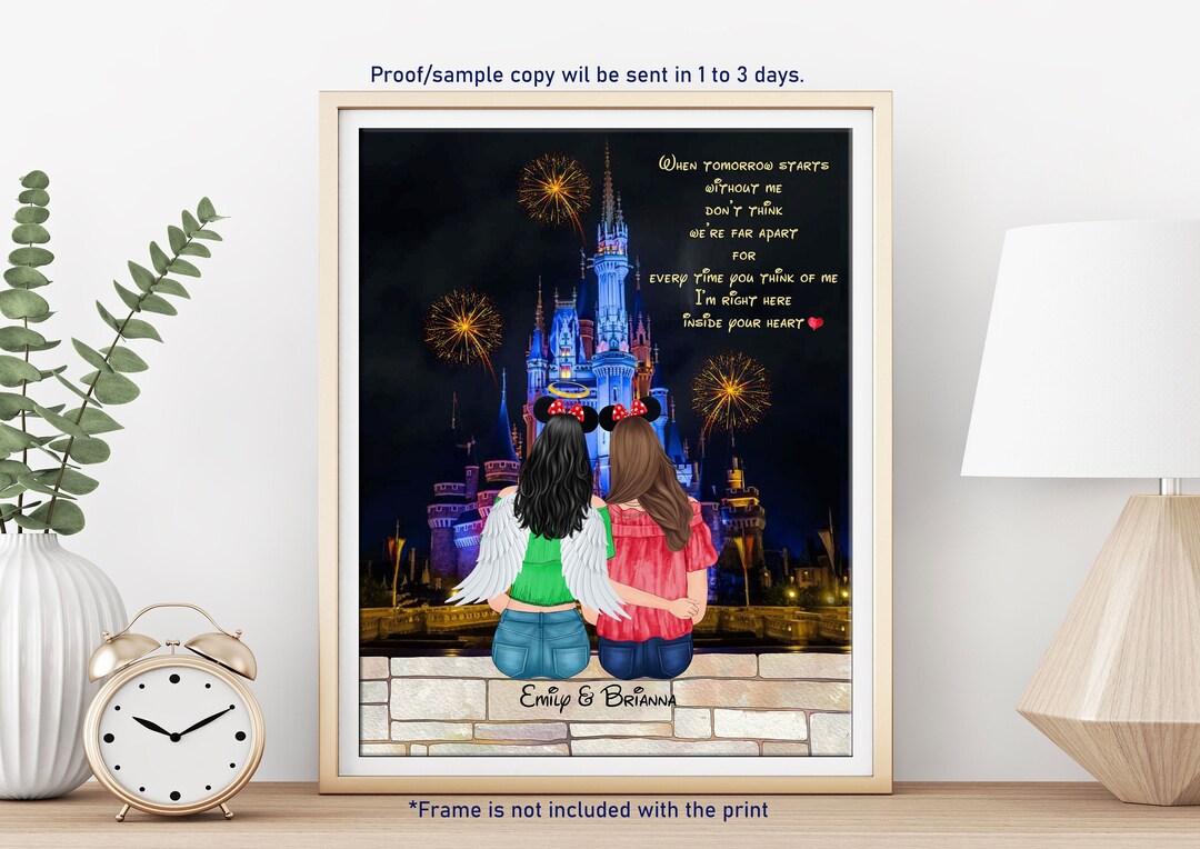PERSONALIZED FRIEND MEMORIAL Gift-friend Memorial Disney Gift-disney ...